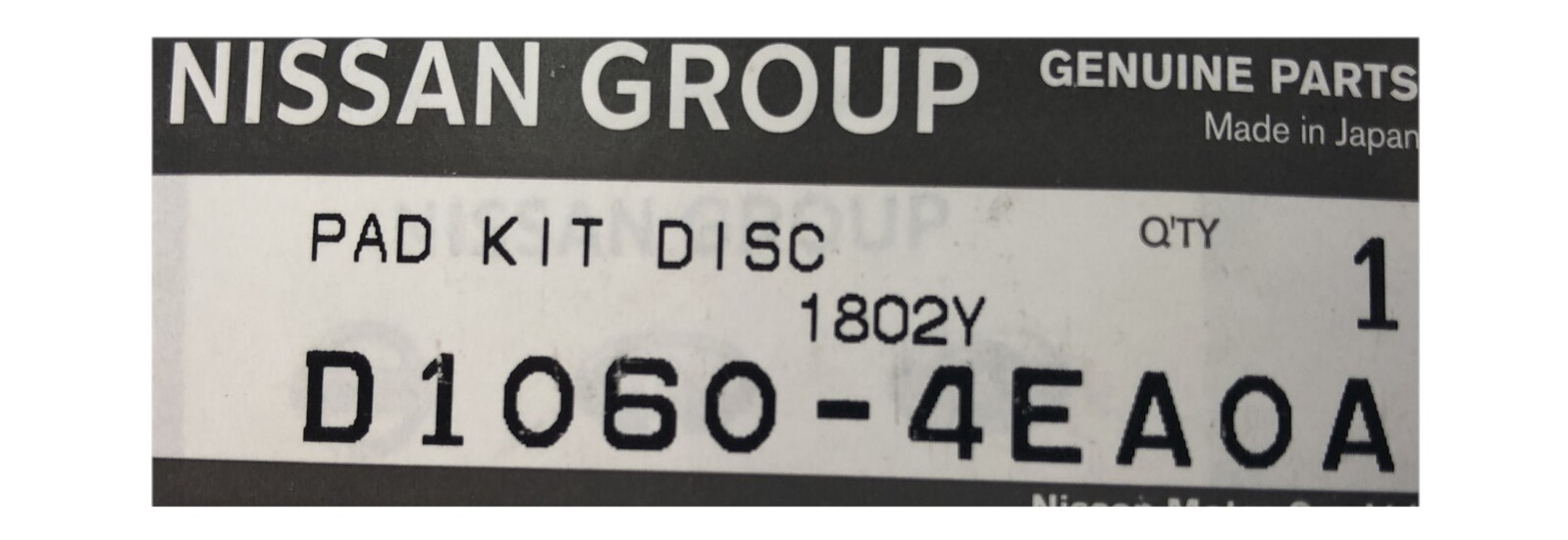 PAD KIT-DISC BR - Nissan