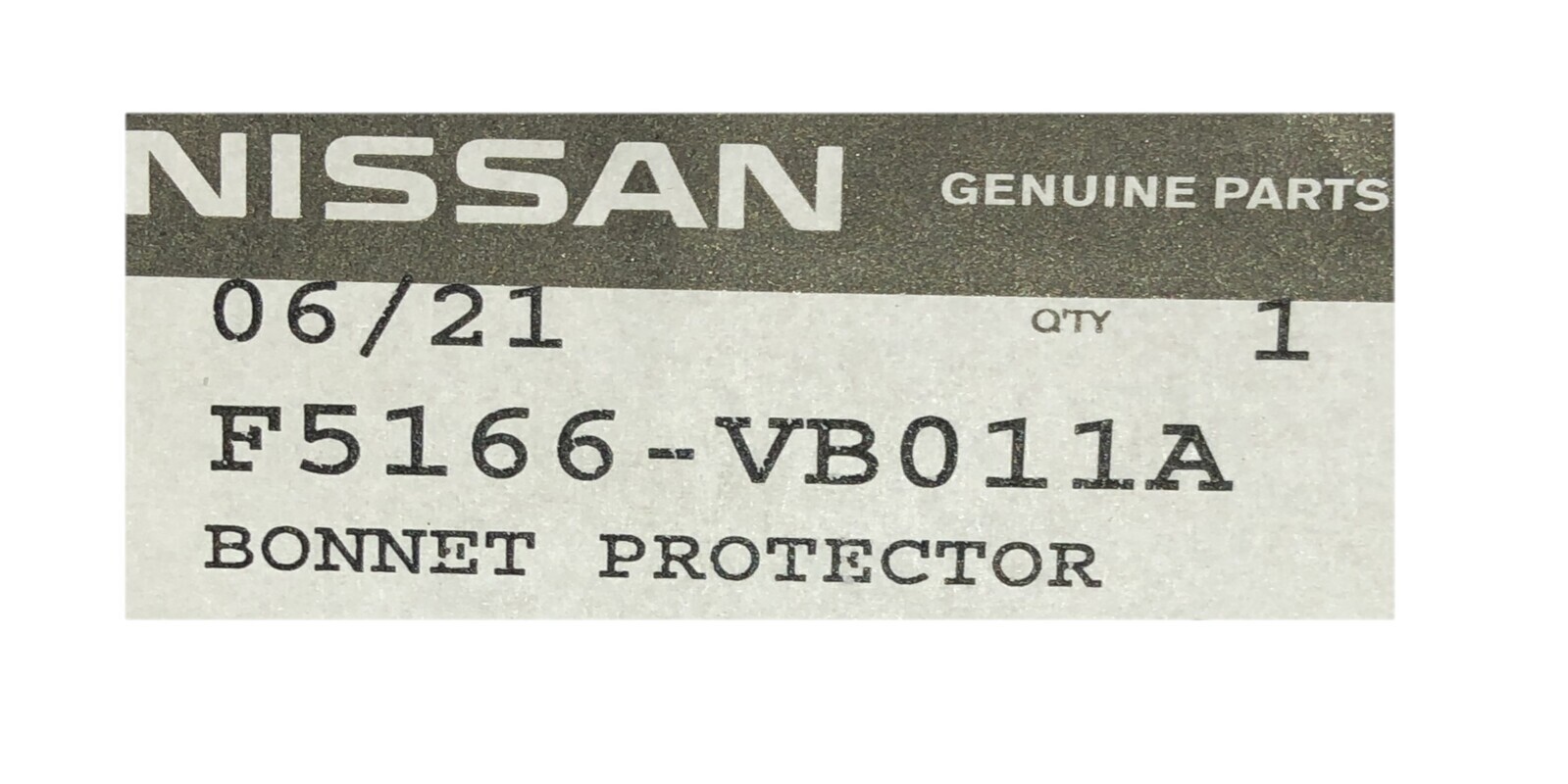 Genuine Nissan GU Y61 Patrol Tinted Bonnet Protector