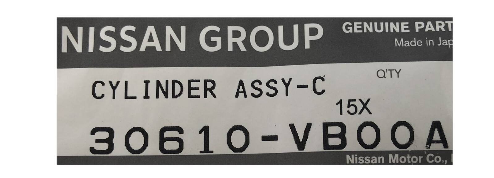 CYLINDER ASSY-C - Nissan