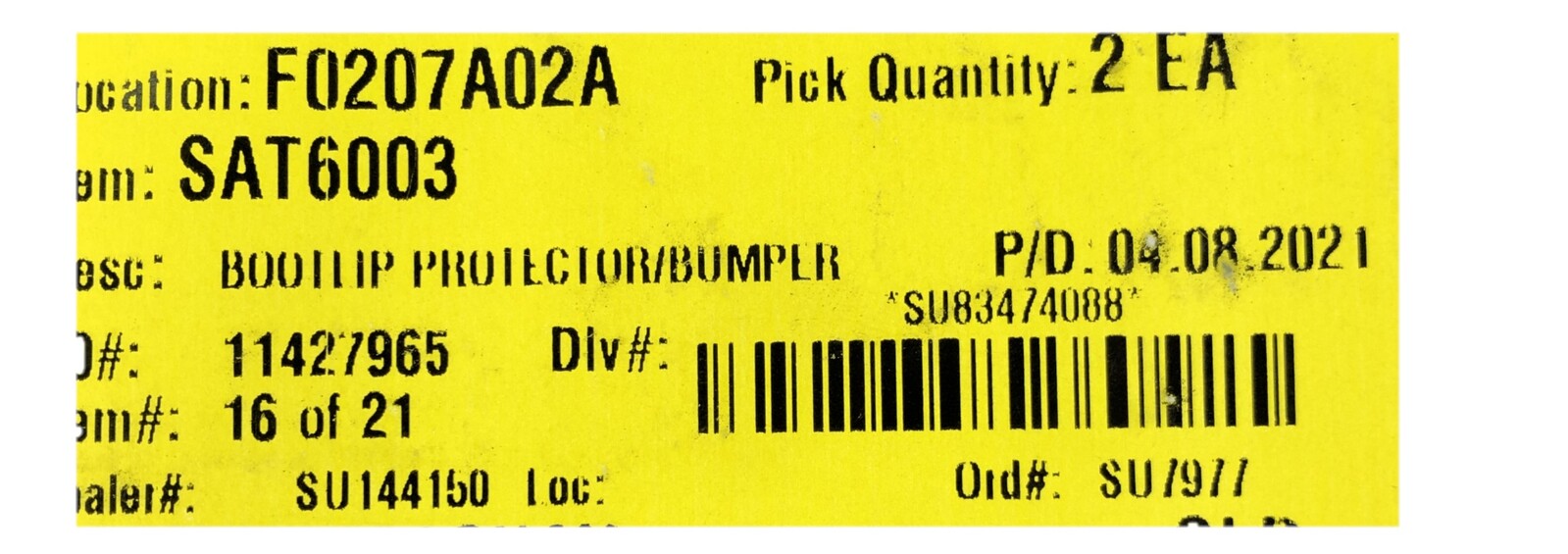 Genuine Subaru Bootlip & Bumper Protector