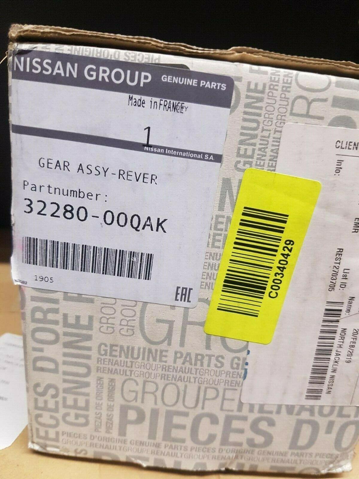 Genuine Nissan Transmission Gears